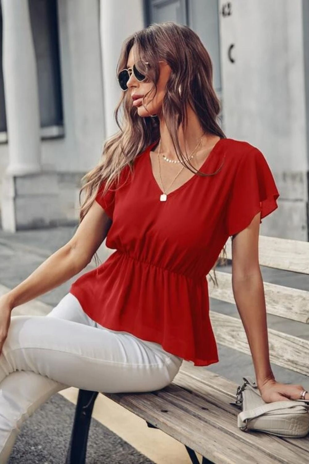 One Love Red Top – Styched Fashion