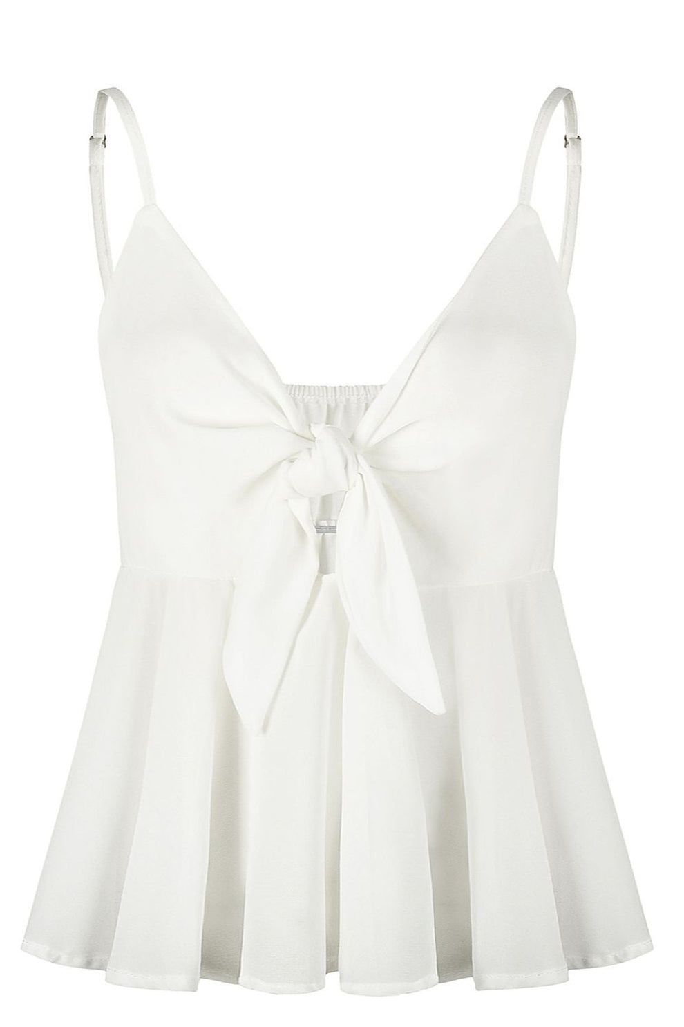 Pretty White Spaghetti Top – Styched Fashion